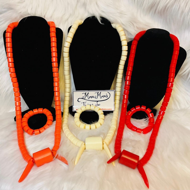 Nigerian Igbo Coral Beads - Etsy