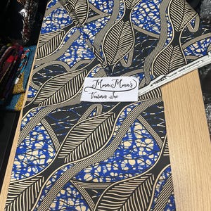 Blue Ankara Fabric: Veritable Block Prints - 6 Yards - Etsy