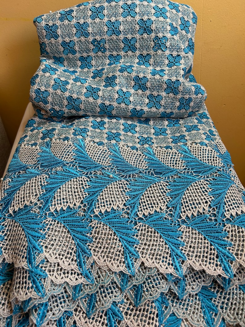 Swiss Voile Cotton Lace Fabric, Sparkling, Nigerian Laces Fabric, High ...