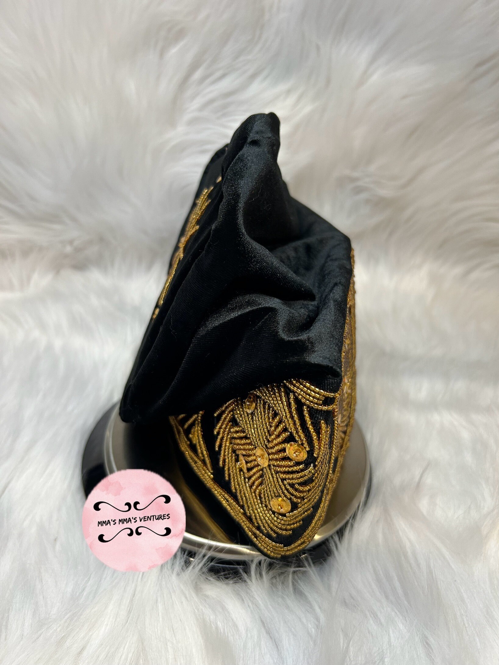 Beaded Ozo Cap Velvet/suede Igbo Cap, Nigerian Men Hat, African Men Hat ...