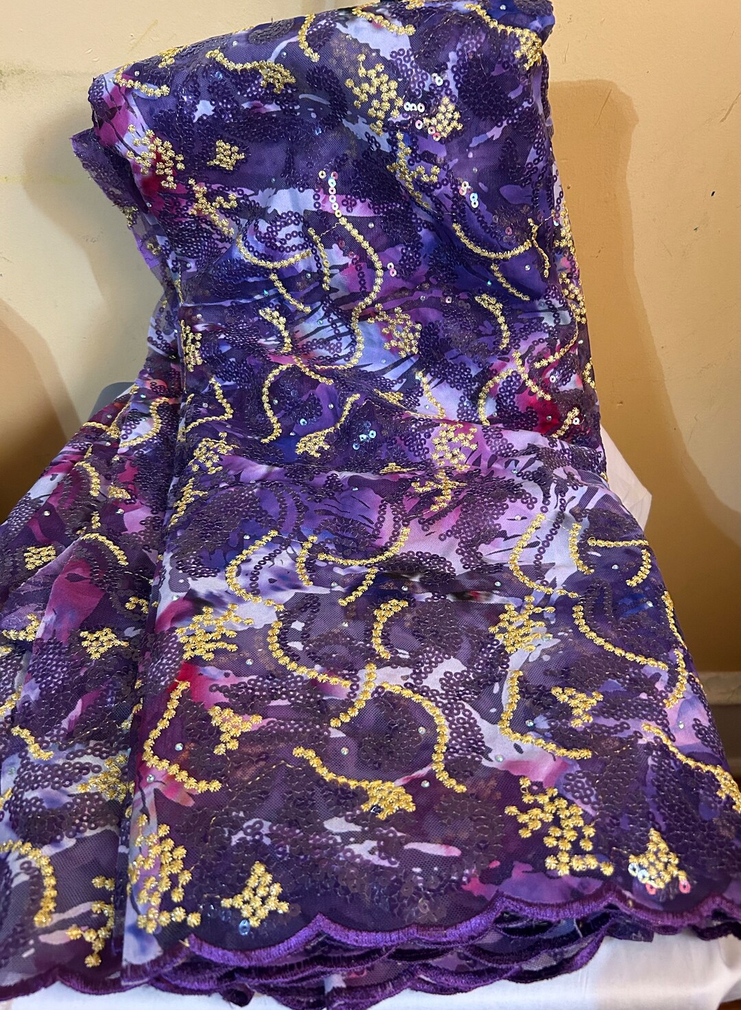 Swiss Voile Cotton Lace Fabric, Sparkling, Nigerian Laces Fabric, High ...