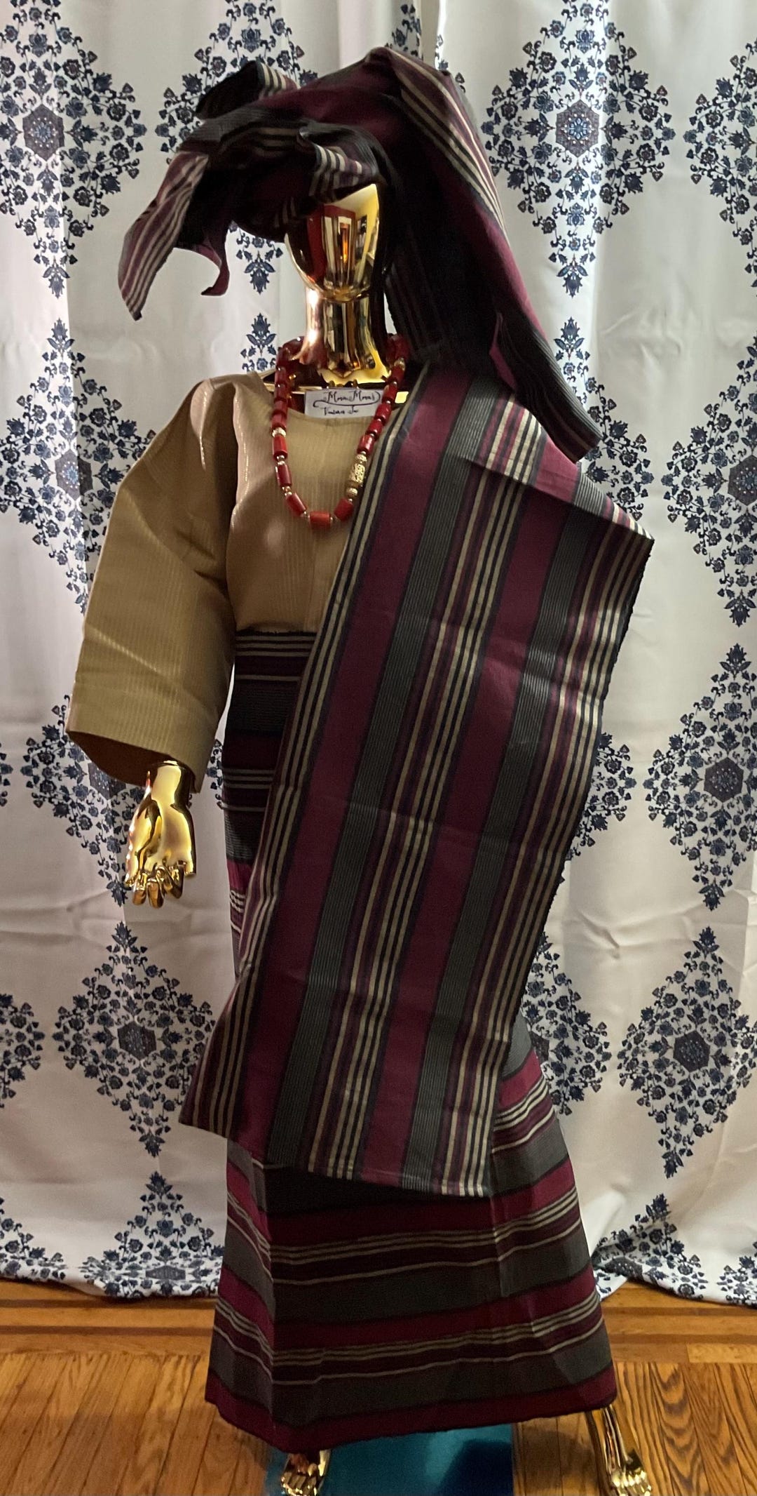 Aso Oke Complete Women 5-piece Set. Aso-ofi, Bride, Groom, Mother ...