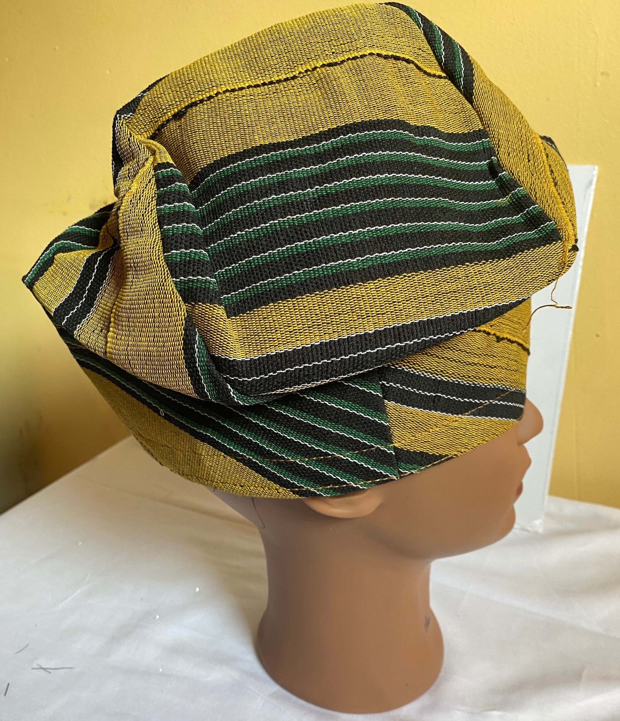 Aso Oke Hat Yoruba Aso Oke Cap, Aso Oke Fila Hat/owambe Hat/fila Hat ...