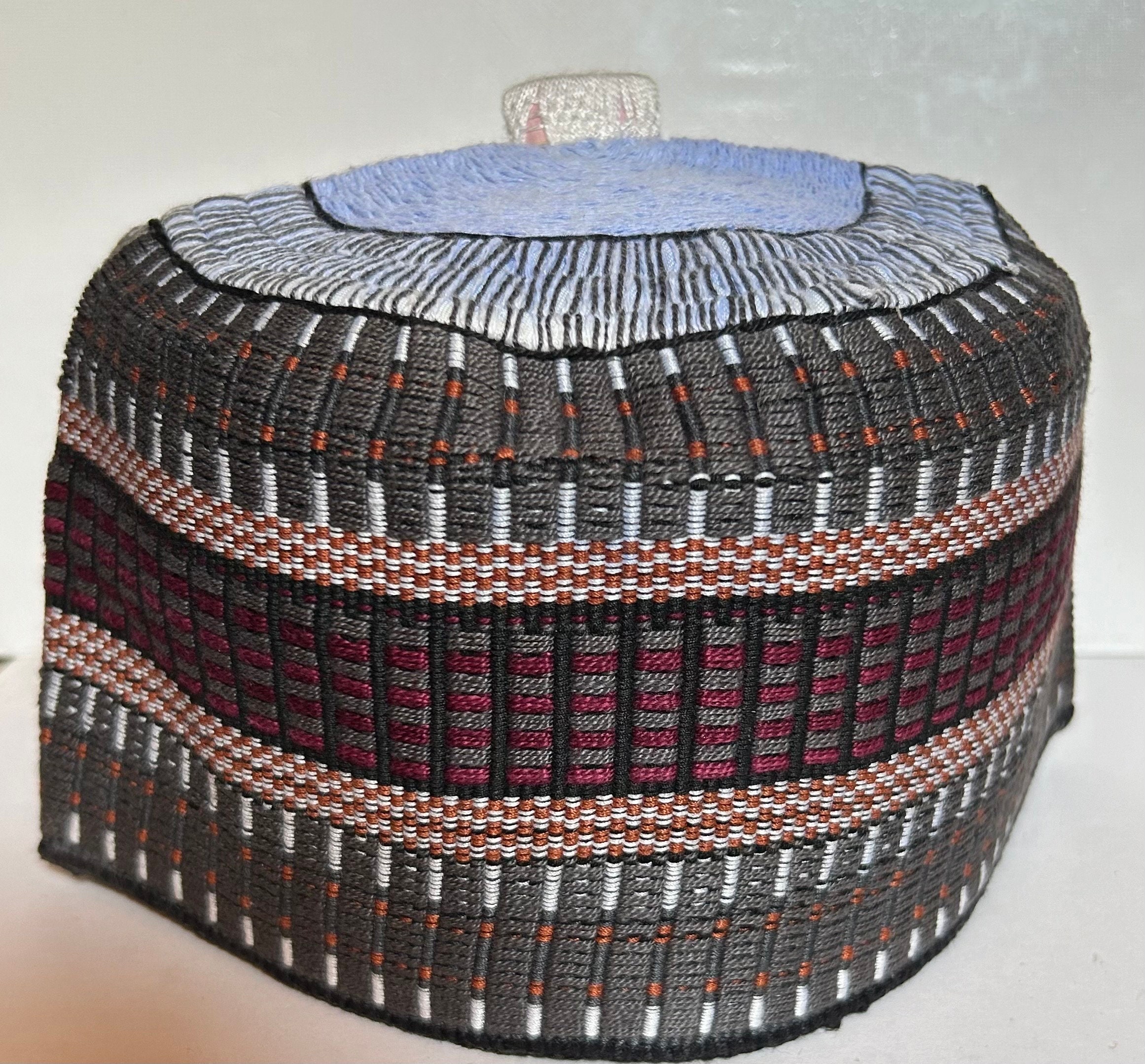 Hausa Cap/hat, Northern Nigeria Fulani Hat Mallam Hat, African Kufi Hat ...