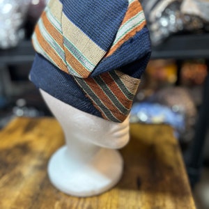 Aso Oke Fila Hat: Nigerian Yoruba Owambe Cap, Lined Cotton Fabric - Etsy