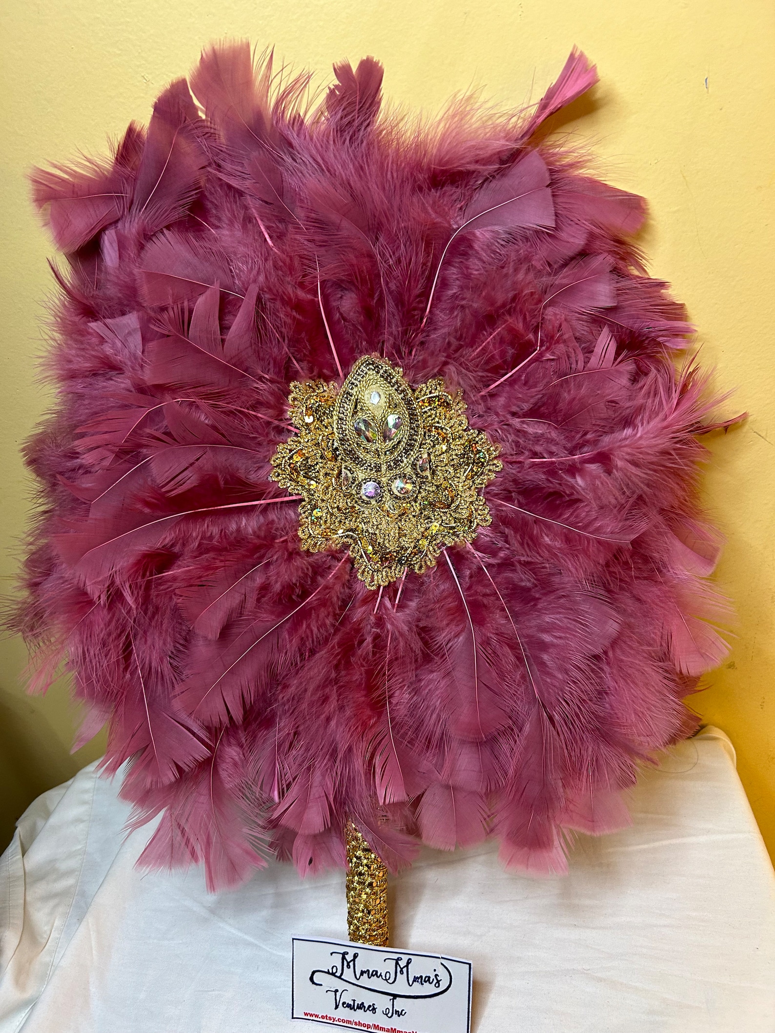 Feathers African Hand Fan, Bridal Hand Fan, Traditional Wedding Hand ...