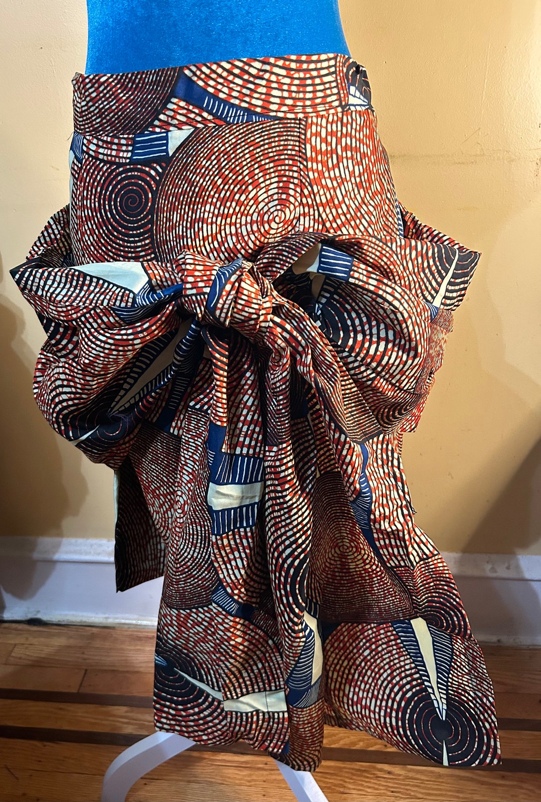 Ankara Wrap Short Skirt, Ankara Fabric, Nigeria Ankara Women Skirt ...