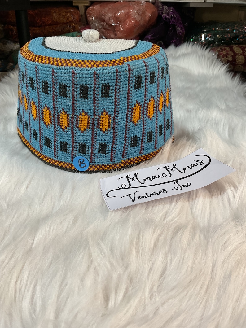 Hausa Cap/hat, Northern Nigeria Fulani Hat Mallam Hat, African Kufi Hat ...