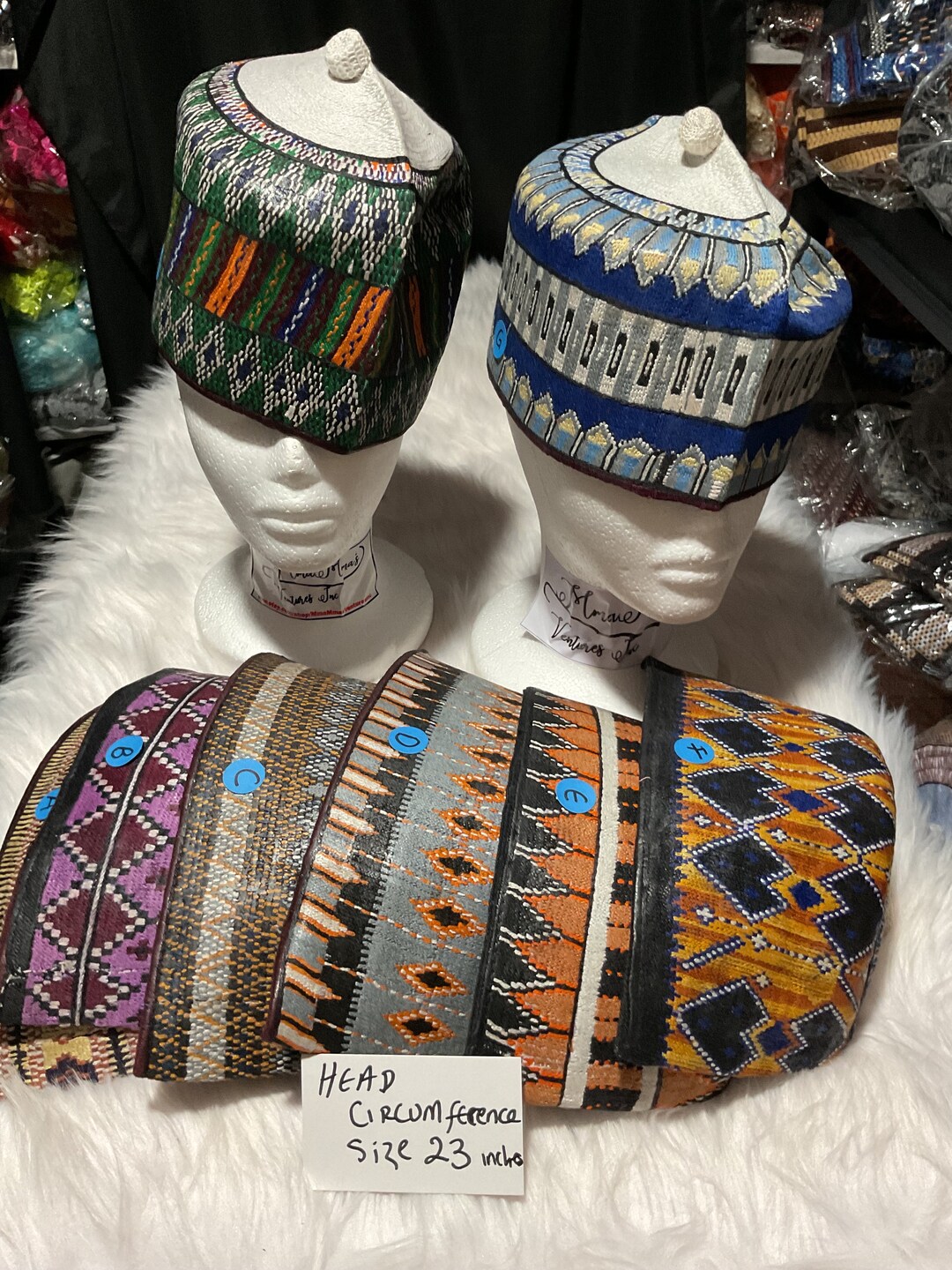Hausa Cap/hat, Northern Nigeria Fulani Hat Mallam Hat, African Kufi Hat ...