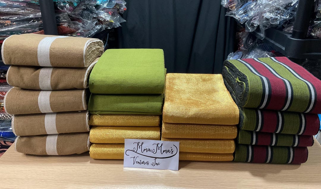Aso Oke Fabric, Aso-oke Bundle. Sanyan, Etu, Aso-ofin Asooke, Cotton ...