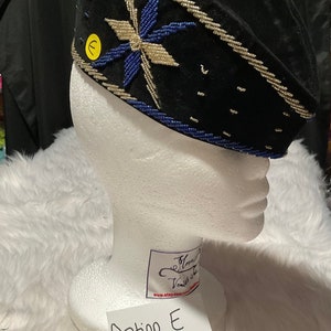 Beaded Efik/ibibio/calabar Hat for Men. Chieftaincy Hat Traditional Hat ...