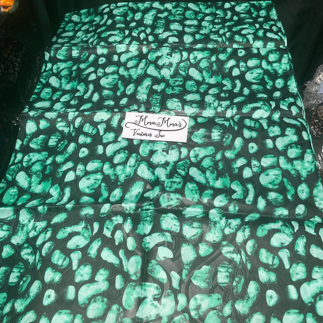 Green Adire Ankara Fabric: Tie Dye, 5 Yards - Etsy