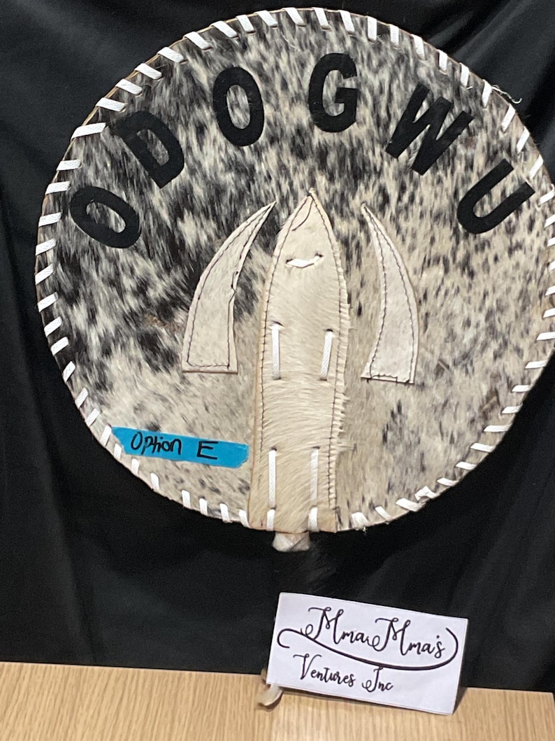 Igbo Odogwu Hand Fan: Animal Skin Traditional Akupe for Celebrations - Etsy