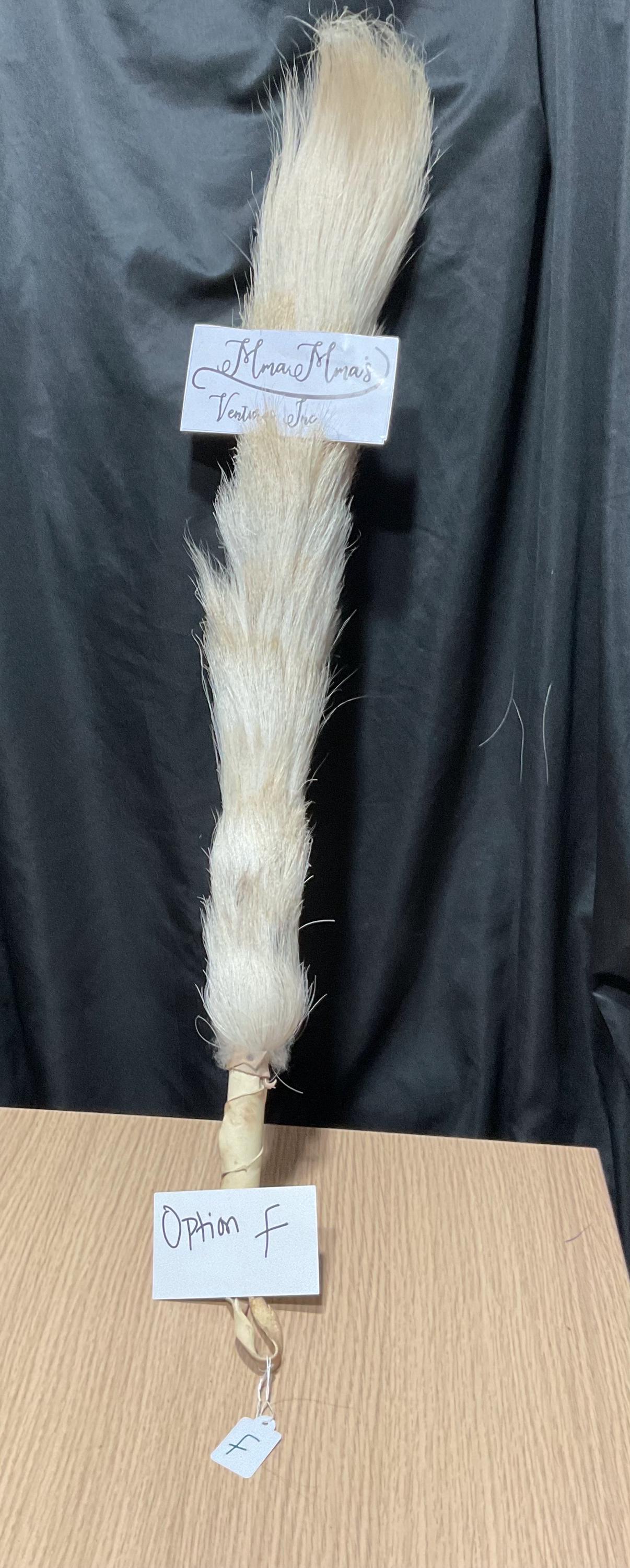 Nigerian Bridal Irukere: Creamy White Horsetail Fly Whisk - Royal ...