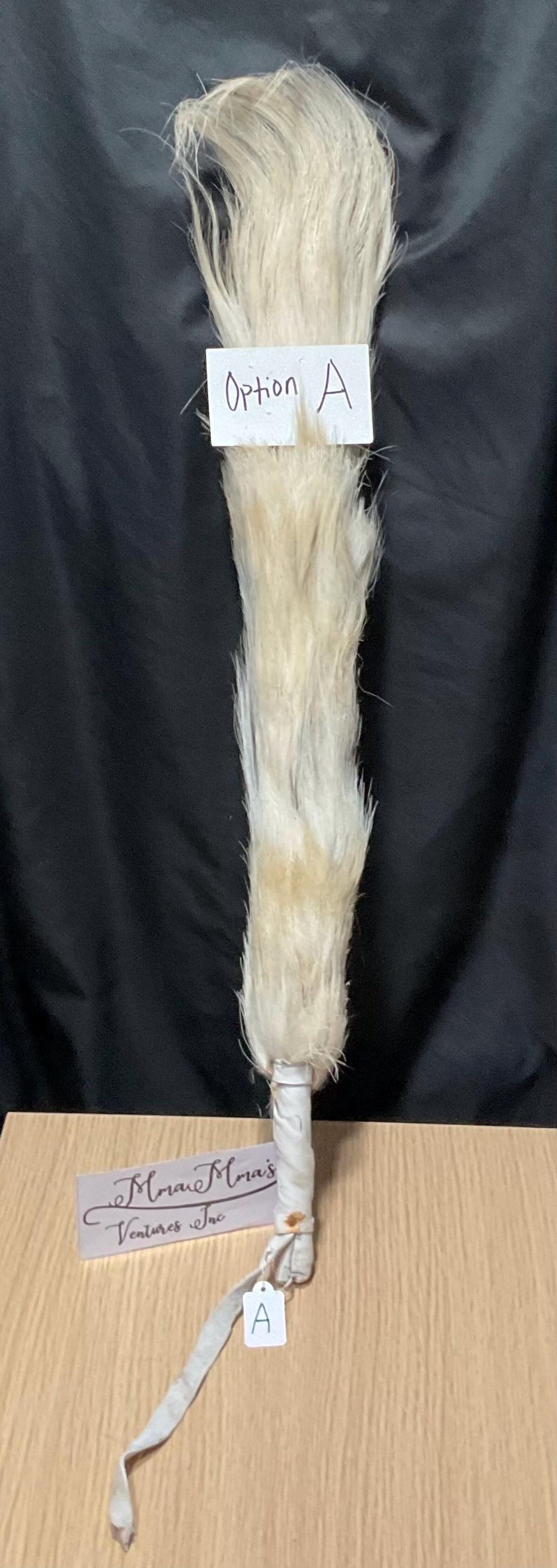 Nigerian Bridal Irukere: Creamy White Horsetail Fly Whisk - Royal ...