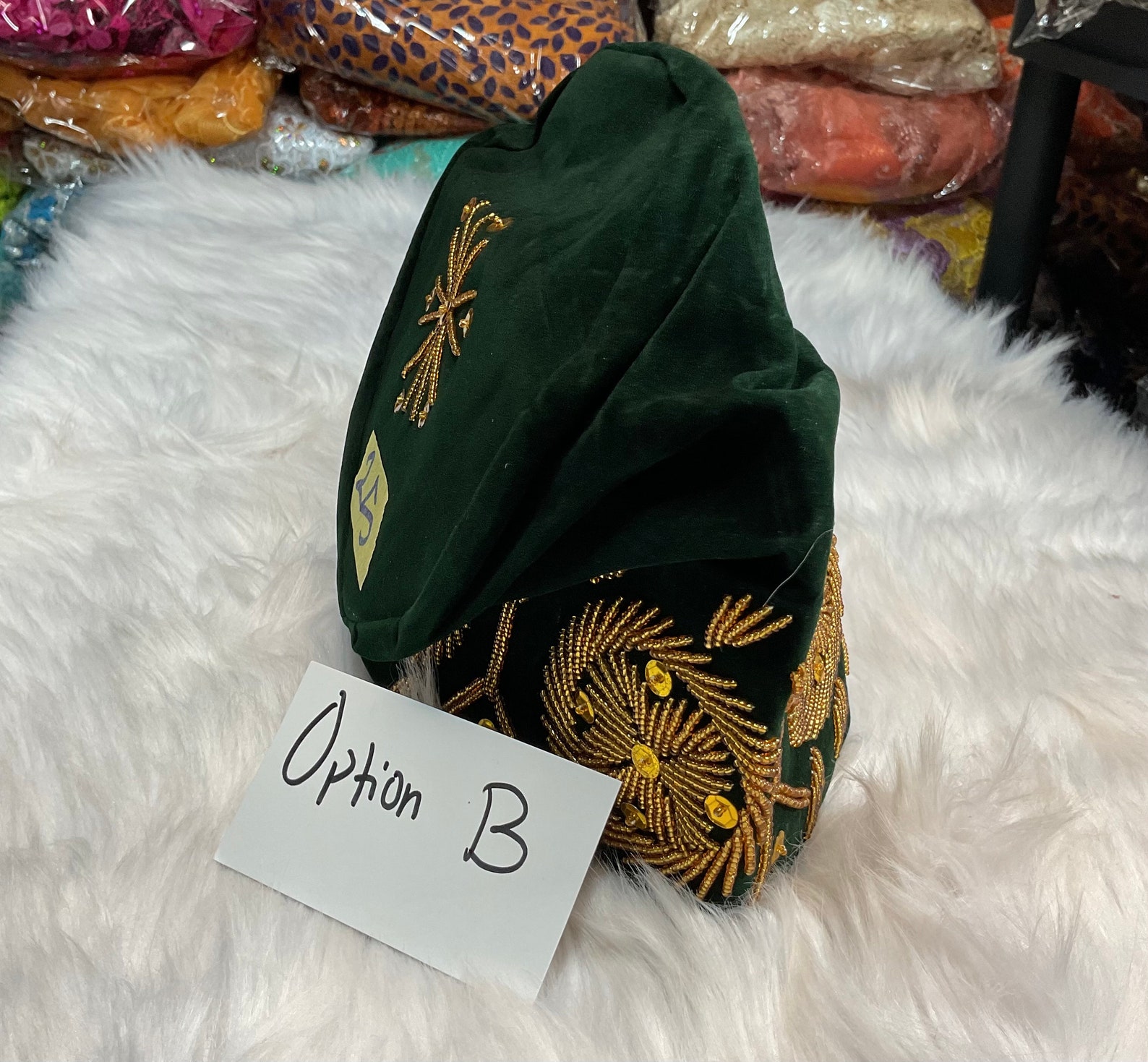 Beaded Ozo Cap Velvet/suede Igbo Cap, Nigerian Men Hat, African Men Hat ...