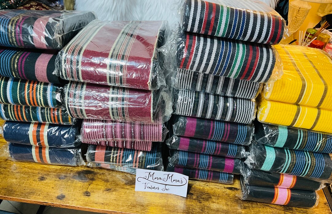 Handmade Aso Oke Fabric Bundle: Nigerian Woven Strips - Etsy