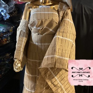 Sanyan Aso Oke, Etu, 5-piece Set, Bride, Mother Bride/groom, Celebrant ...