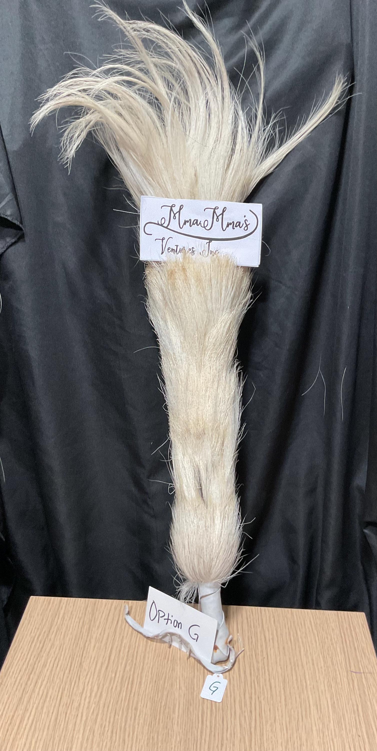Nigerian Bridal Irukere: Creamy White Horsetail Fly Whisk - Royal ...