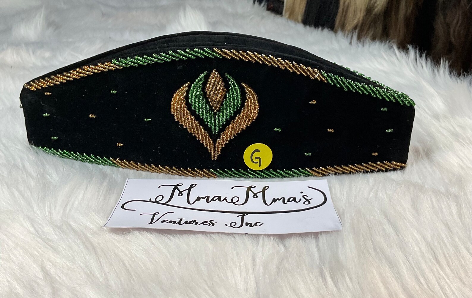 Beaded Velvet Efik/ibibio/calabar Hat: Nigerian Chieftaincy Cultural ...