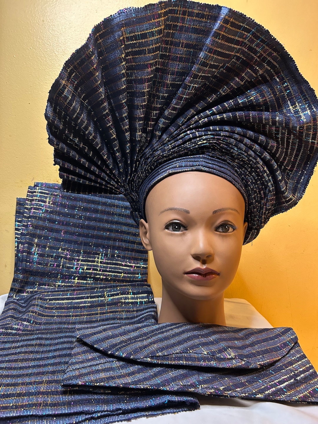 Aso Oke Nigerian Auto Gele Complete Couple Bridal Set Nigeria - Etsy