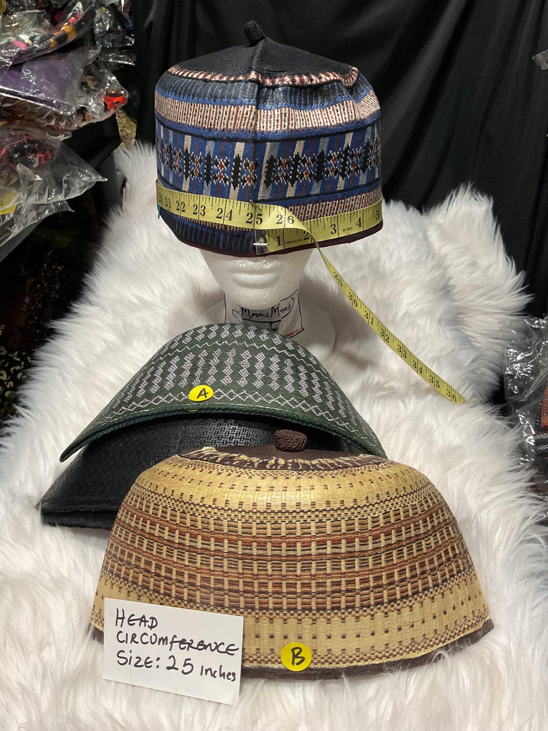 Hausa Cap/hat, Northern Nigeria Fulani Hat Mallam Hat,african Kufi Hat ...