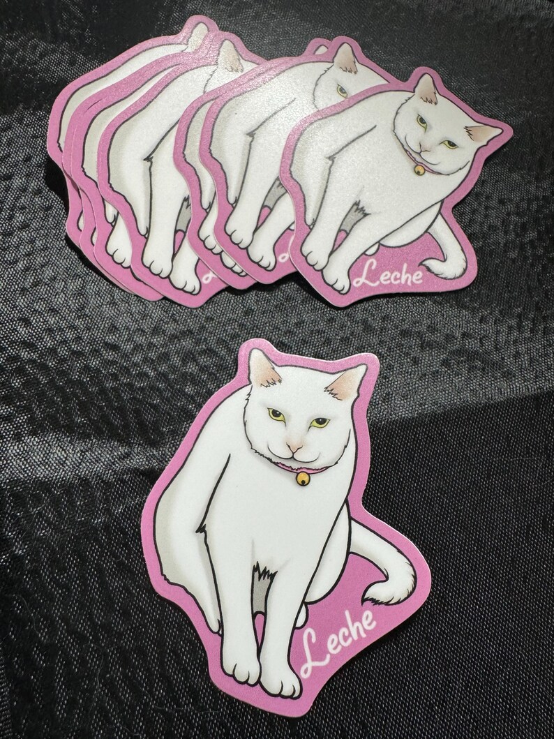 Leche the Cat Sticker Pack - Etsy