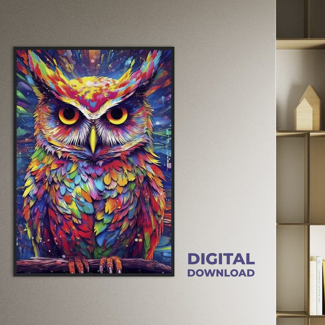 Poster "owl Serenade" - DIGITAL DOWNLOAD, High Quality Print Files, All ...