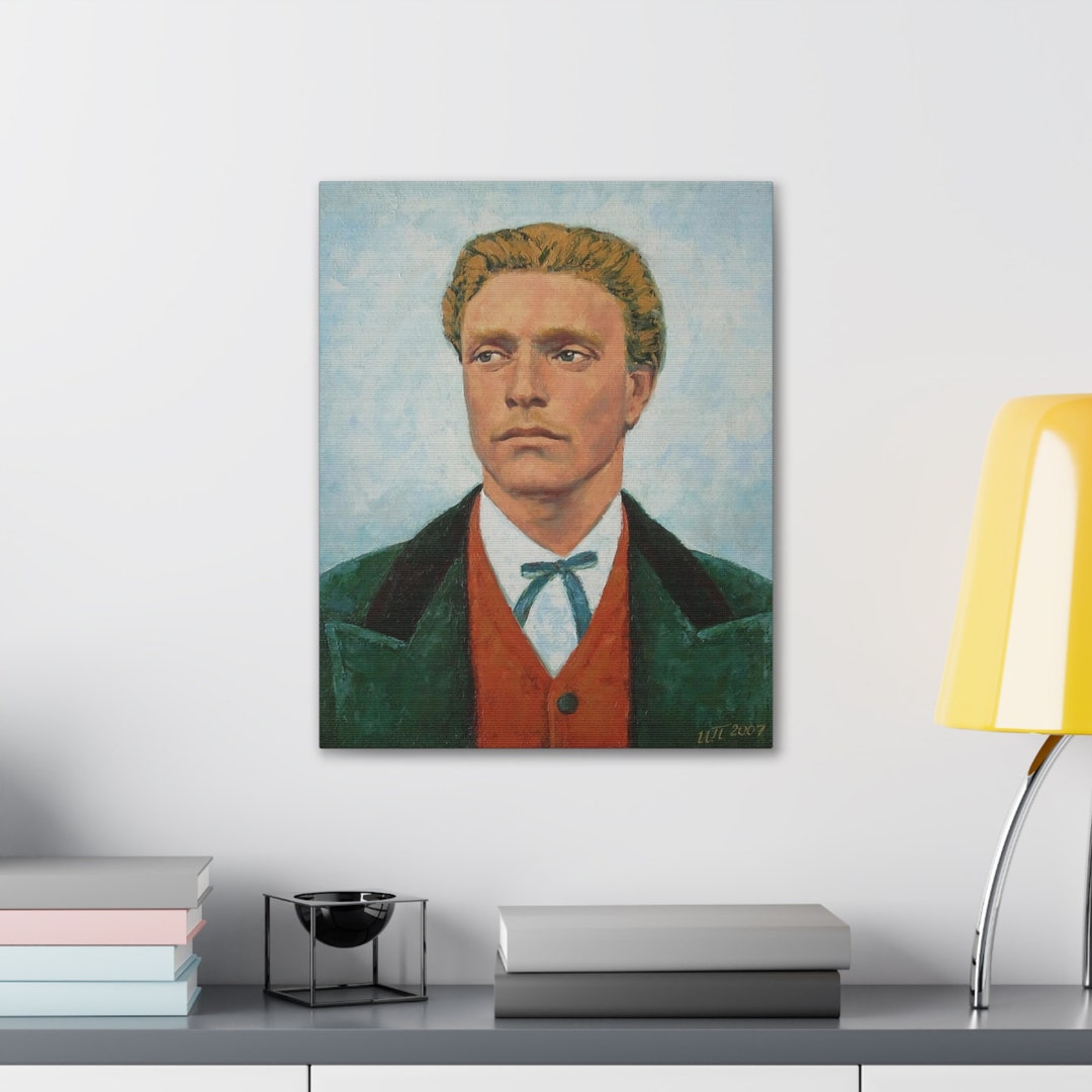Portrait of Vasil Levski - Canvas Print - Etsy
