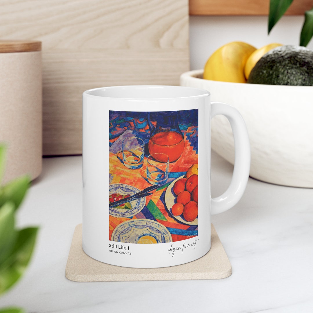Aesthetic Coffee Mug 11oz, Mug With Art, Tea Mug, Unique Ceramic Mug ...