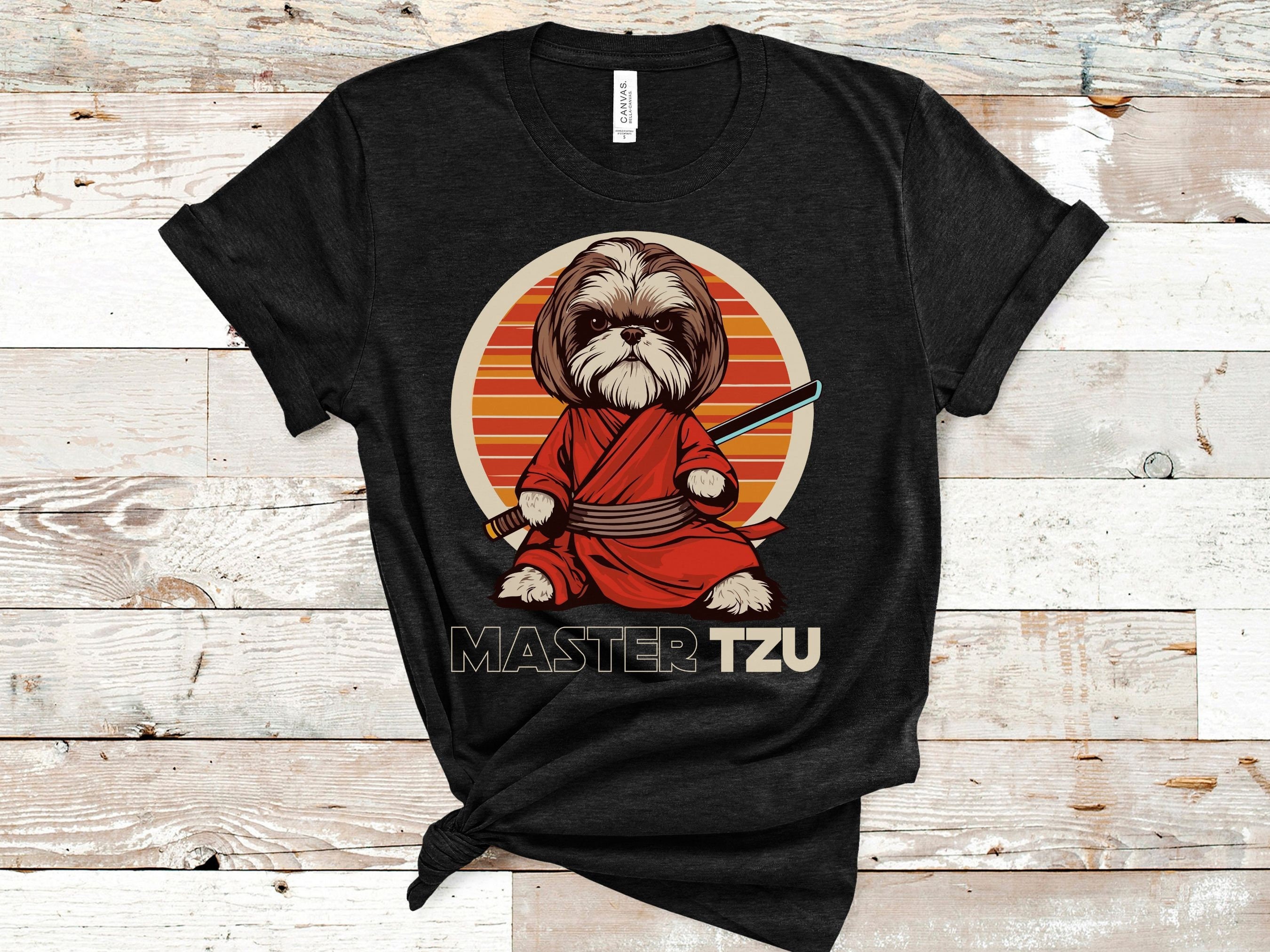 Master Tzu Ninja Shih Tzu Samurai Dog Cute Anime Unisex Cotton Tee - Etsy