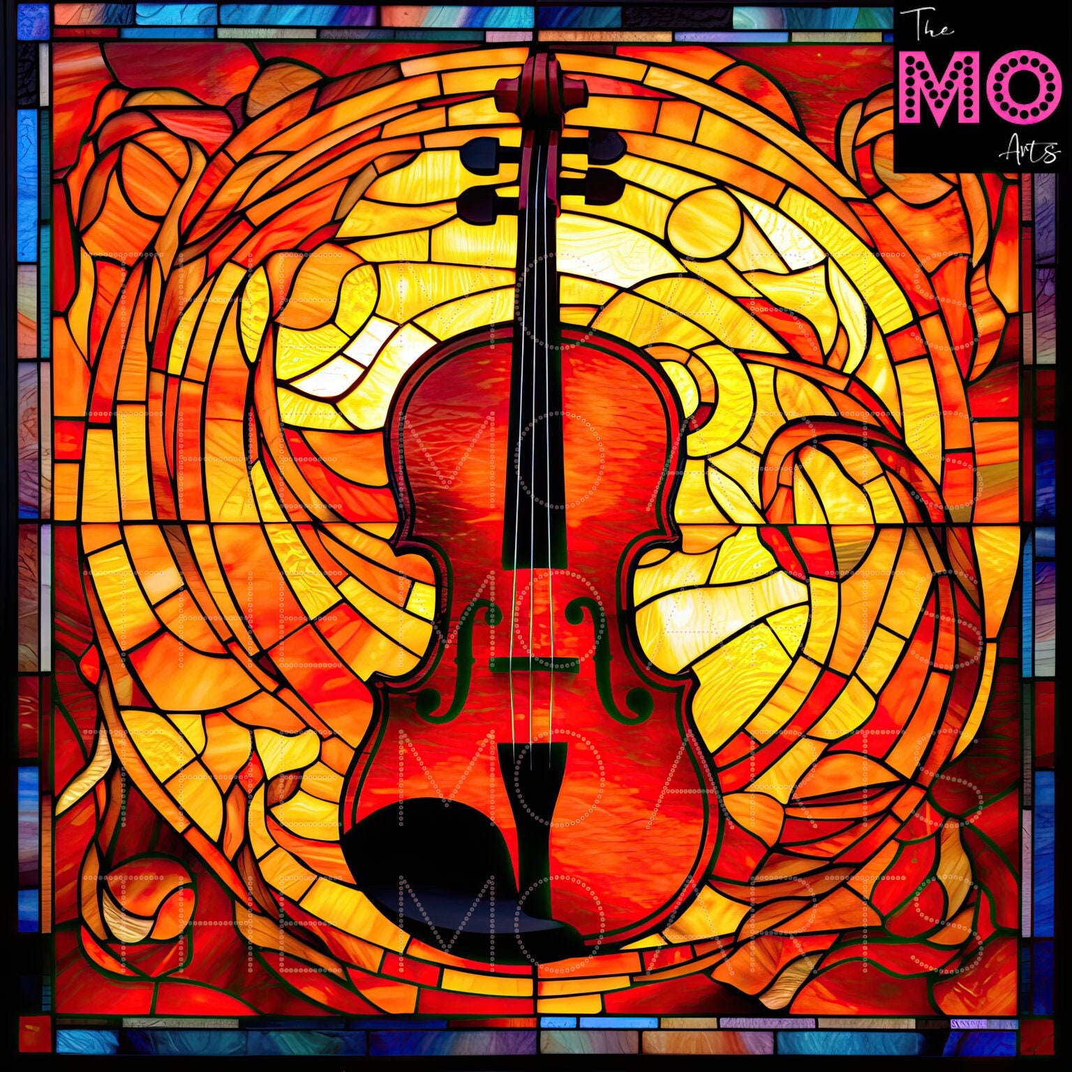 Stained Glass Violin