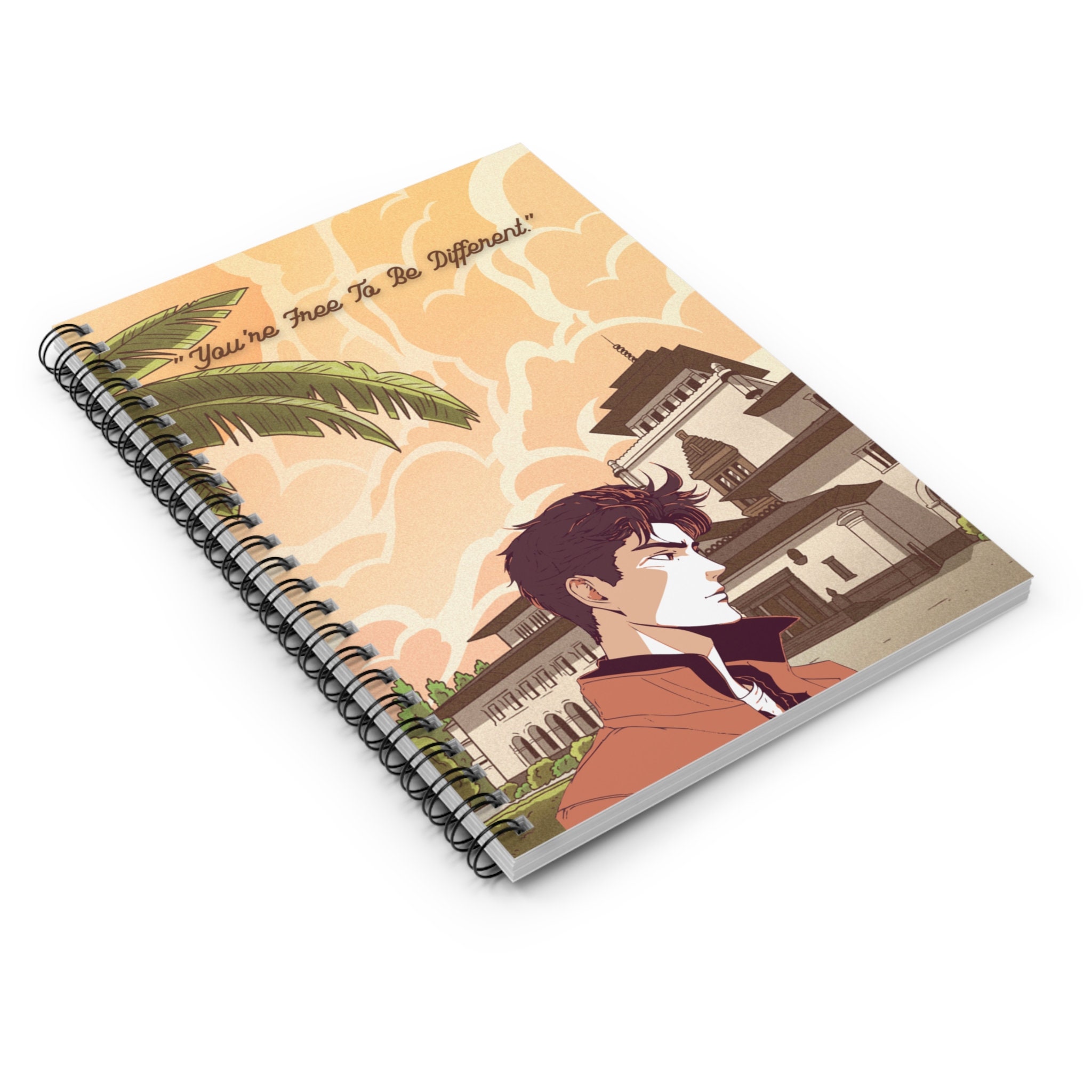 Anime Notebook - Anime Boy, Spiral Ruled Line Notebook - Etsy