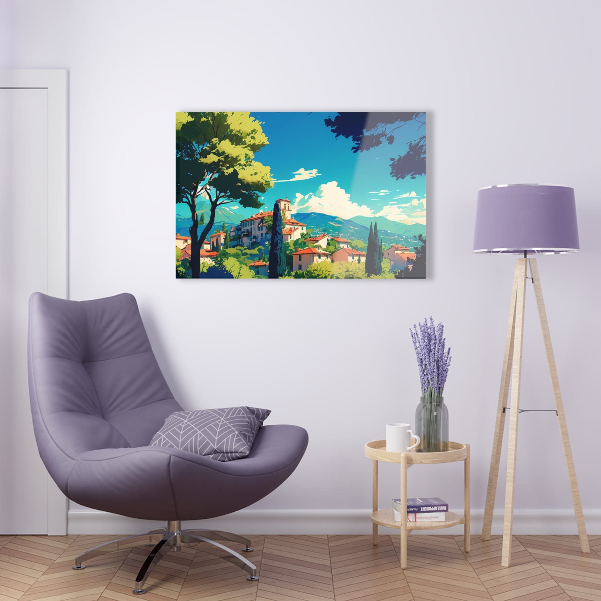 Acrylic Anime Landscape - Etsy