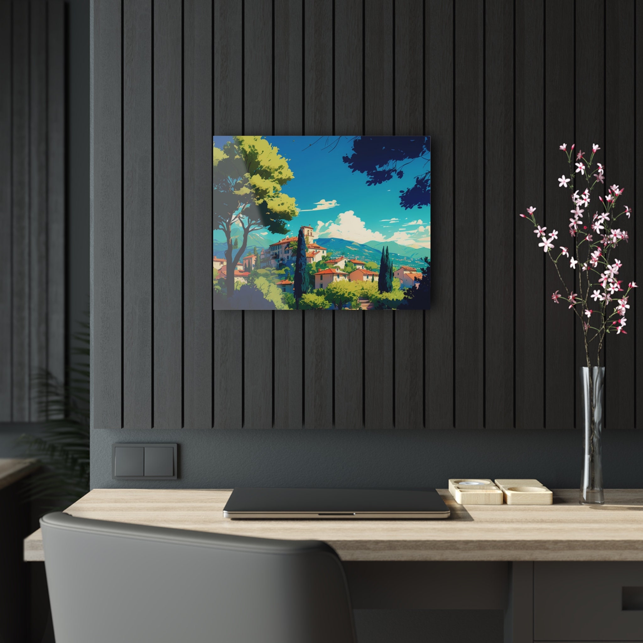 Acrylic Anime Landscape - Etsy