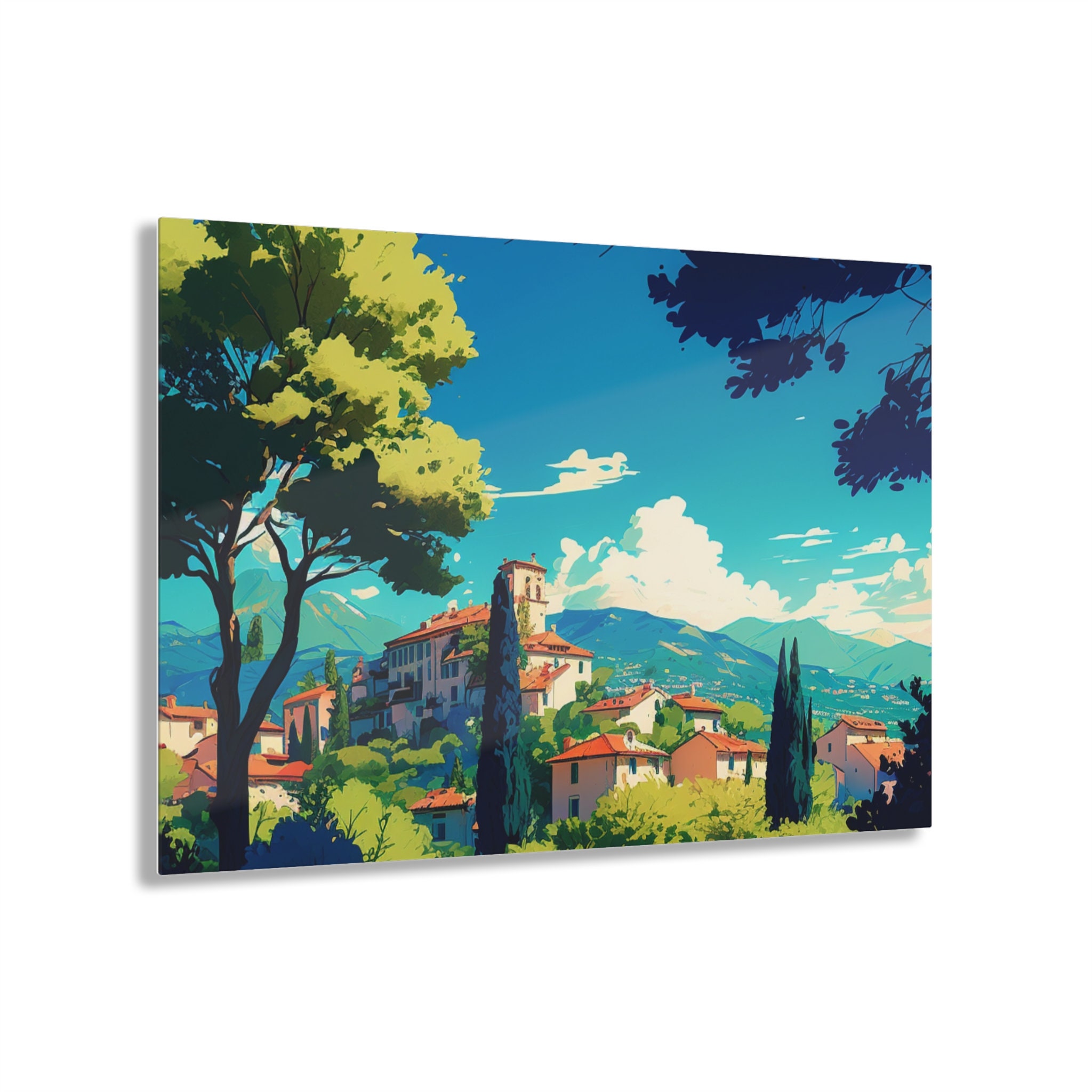 Acrylic Anime Landscape - Etsy