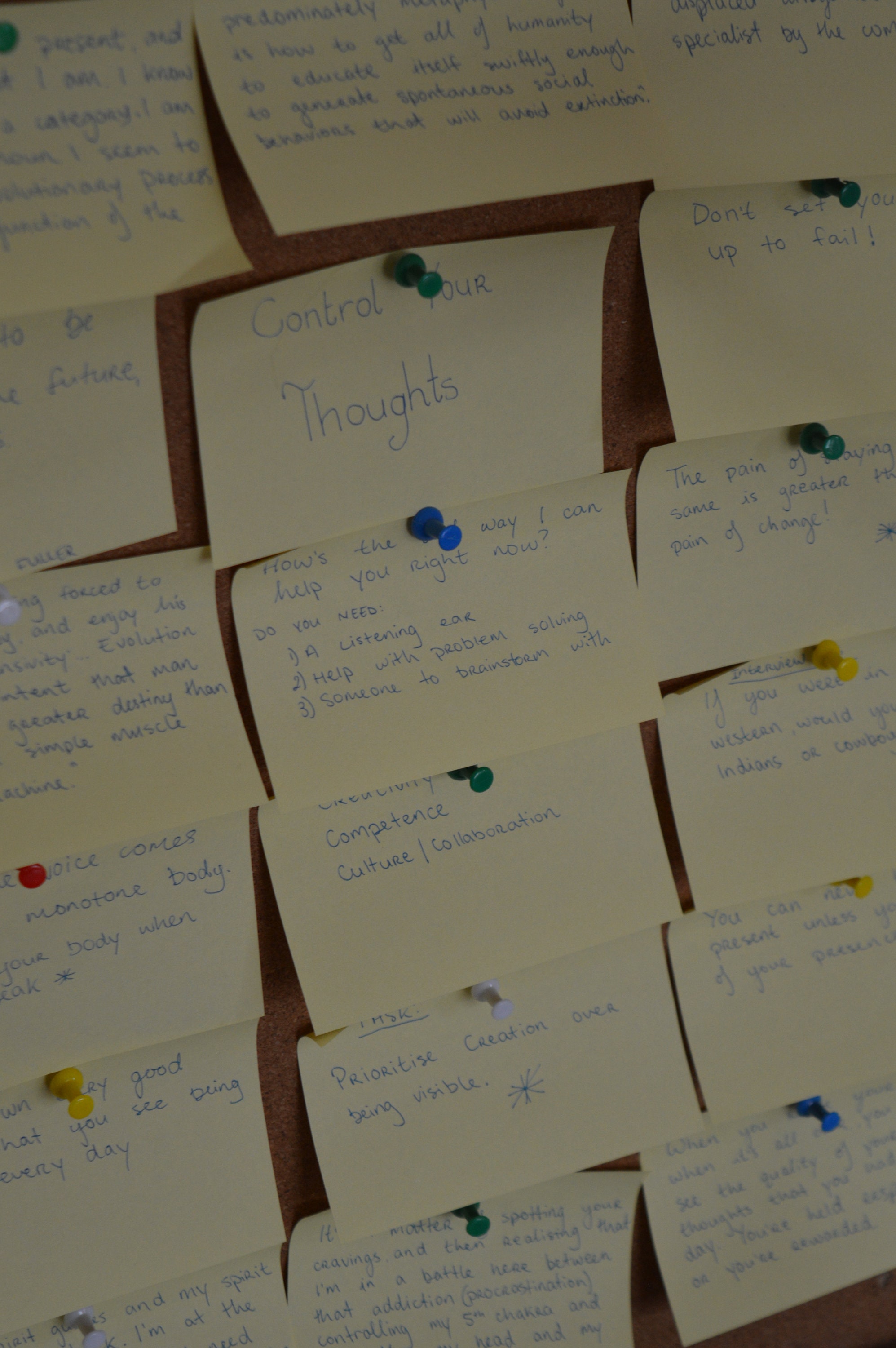 100 Motivational Post It Notes/flash Cards - Handwritten - Reminding ...