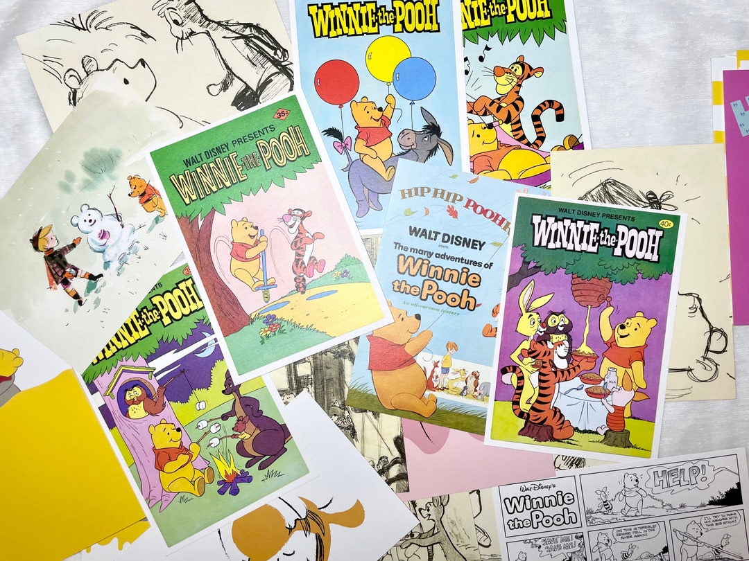 Winnie the Pooh and Friends Postcards B Disney Postcards One Postcard ...