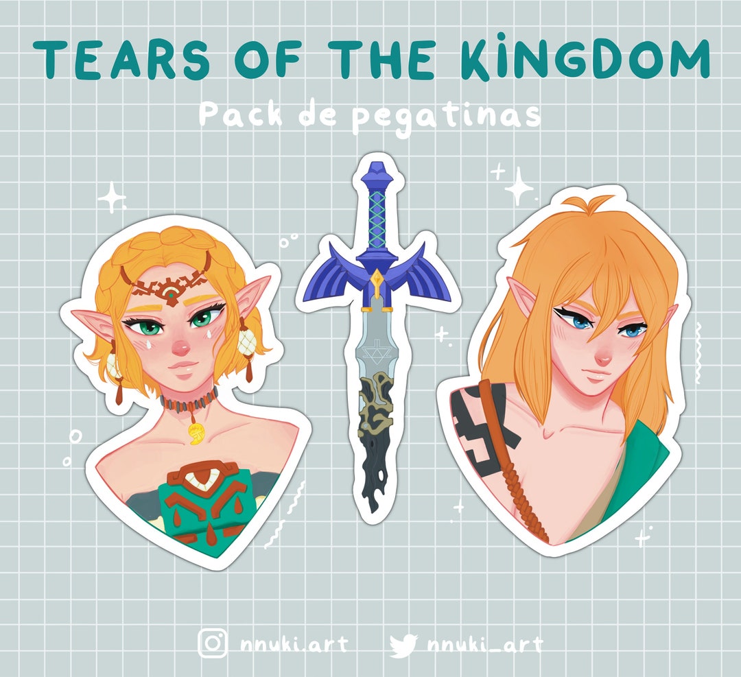Zelda Tears of the Kingdom Stickers Pack TOTK Zelda Links - Etsy