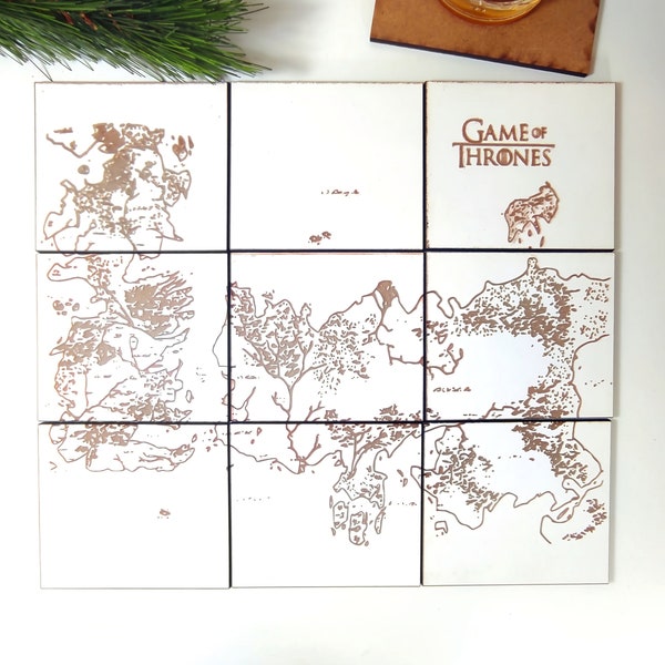 Wooden Map of Westeros - Etsy
