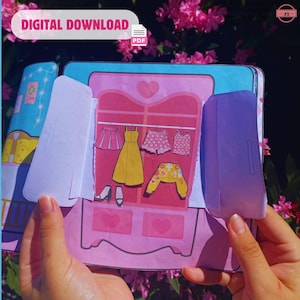 Doll House Printable, Paper Doll House, Busy Book Printable, Diy ...