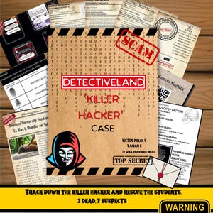 Printable Murder Mystery Case File Hard - Detective Game, Detective ...