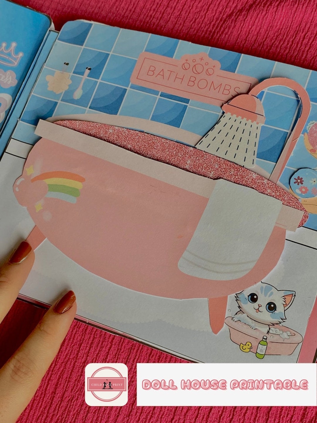 Doll House Printable, Paper Doll House, Busy Book Printable, Diy ...