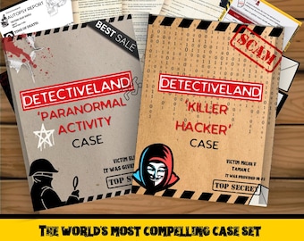 Printable Murder Mystery Case File Hard - Detective Game, Detective ...