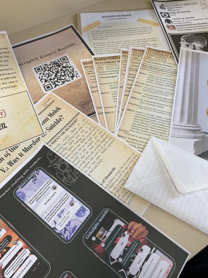 Printable Murder Mystery Case File Hard - Detective Game, Detective ...