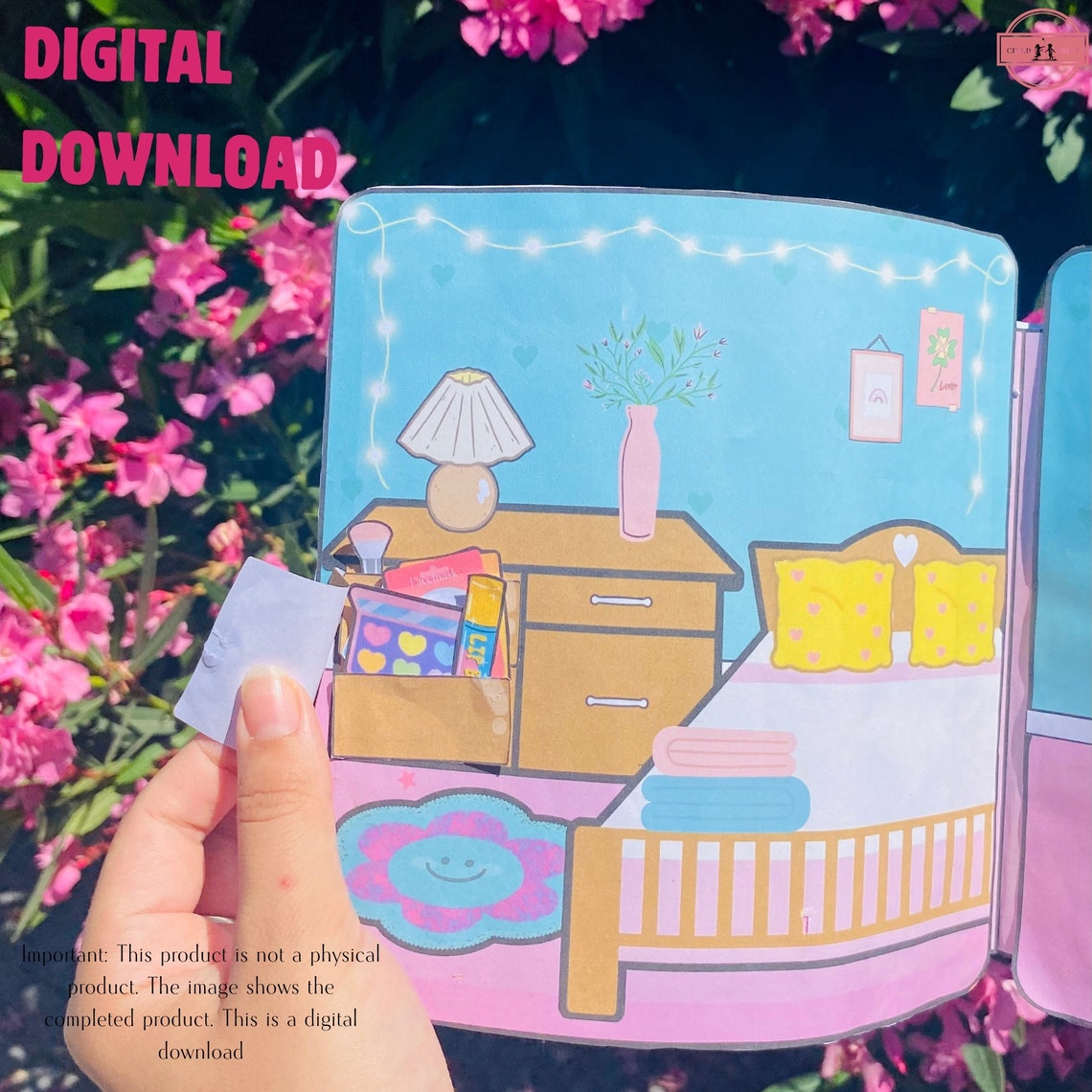 Doll House Printable, Paper Doll House, Busy Book Printable, Diy ...