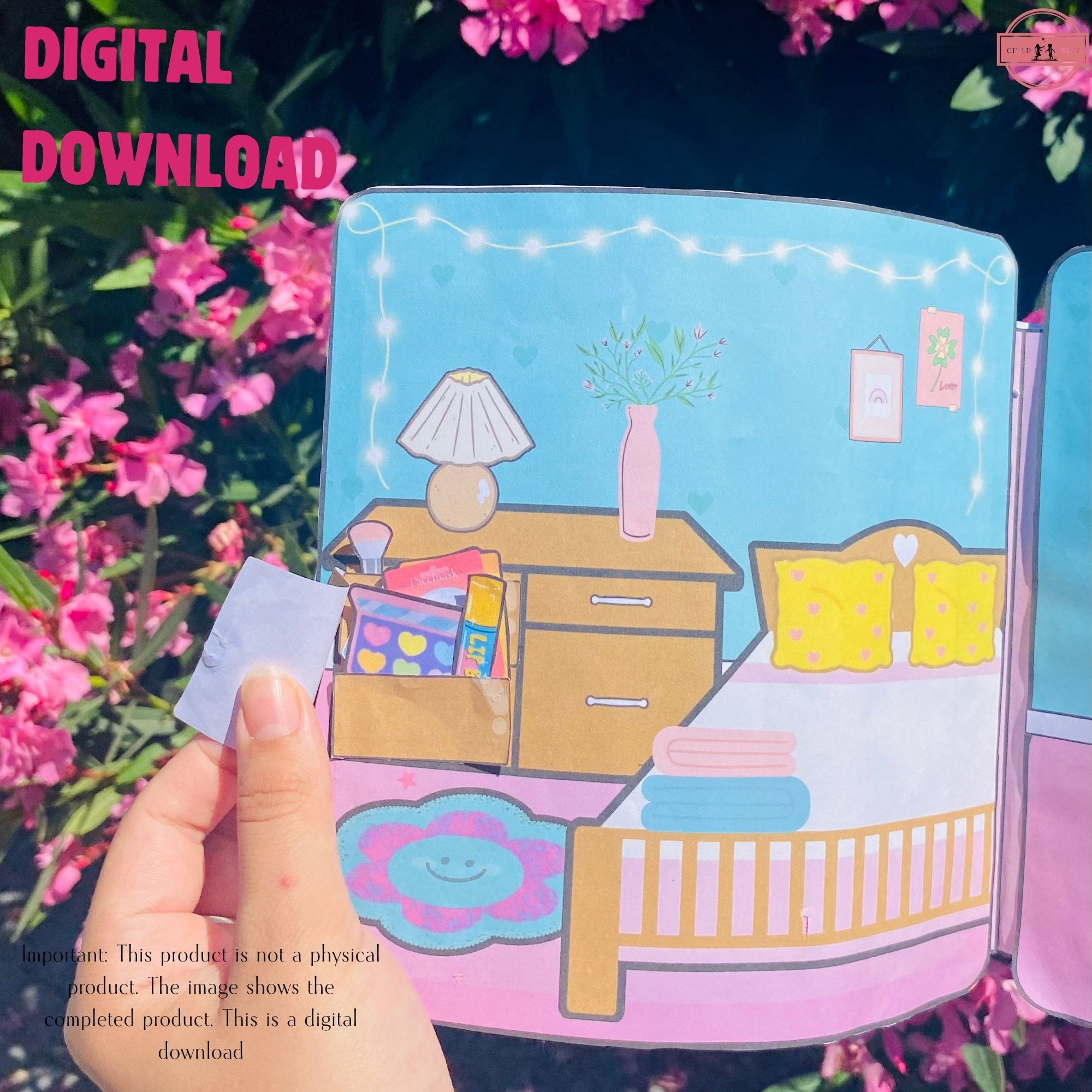 Doll House Printable, Paper Doll House, Busy Book Printable, Diy ...