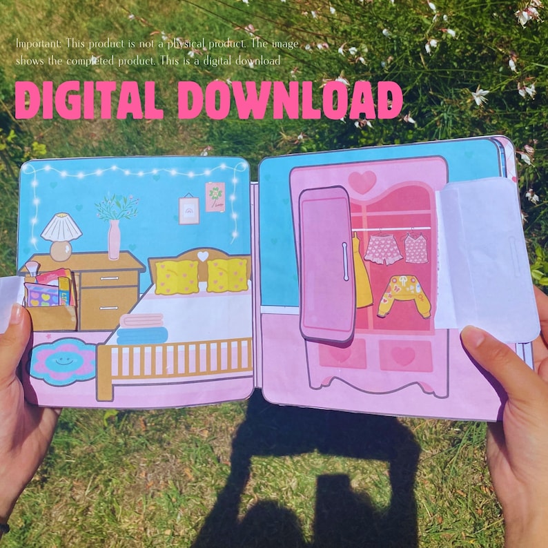 Doll House Printable, Paper Doll House, Busy Book Printable, Diy ...