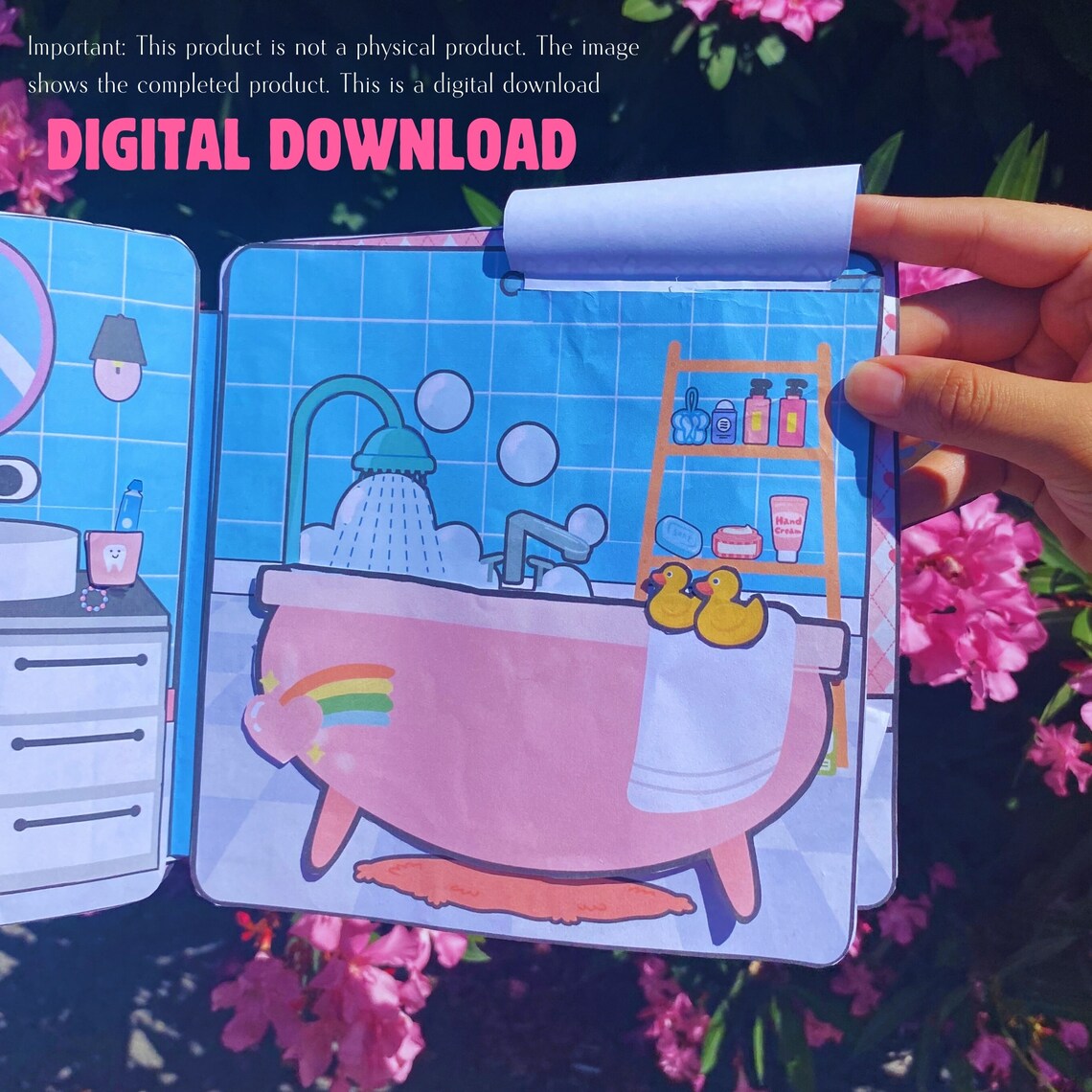 Doll House Printable, Paper Doll House, Busy Book Printable, Diy ...