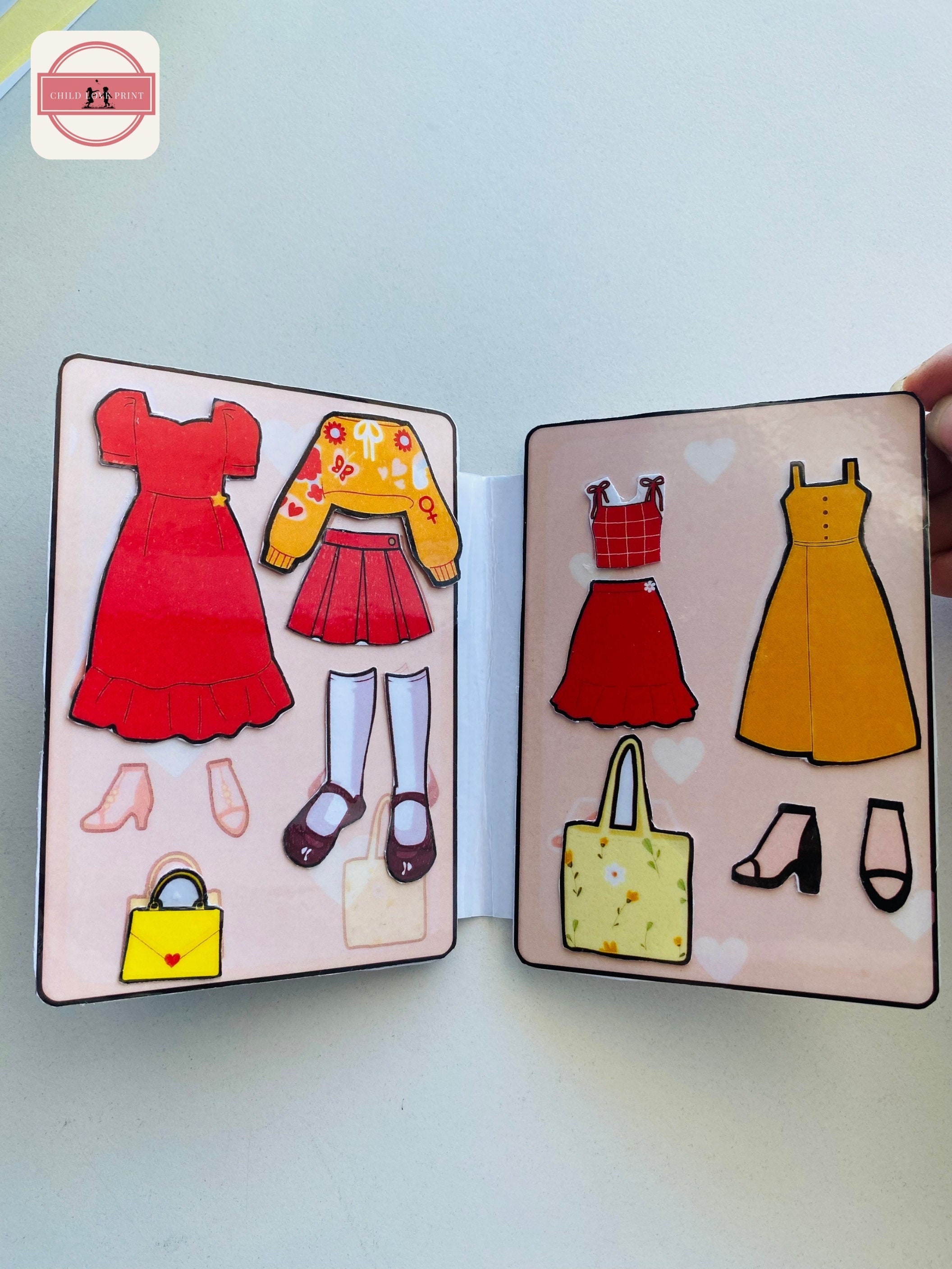 Printable Paper Doll, Dress up Activity, Toddler Busy Book, Busy Book ...